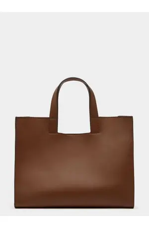 Bally Easy Tote Bag In Leather - Brown