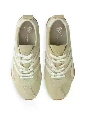 GIUSEPPE ZANOTTI Suede Lace-up Sneakers - Neutrals