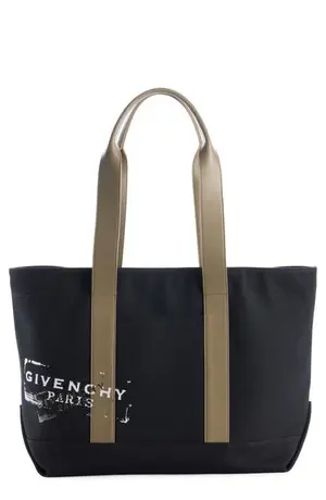 Givenchy Large Canvas & Leather Tote - Black