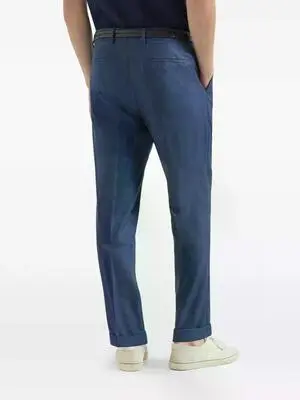 Brunello Cucinelli Virgin Wool Prince Of Wales Pleated Trousers