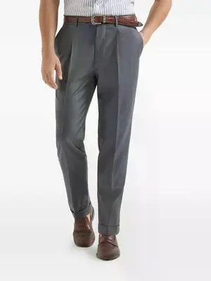 Brunello Cucinelli Super 150s Virgin Wool Batavia Pleated Trousers