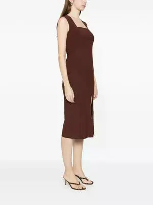 Patrizia Pepe Square-neck Midi Dress