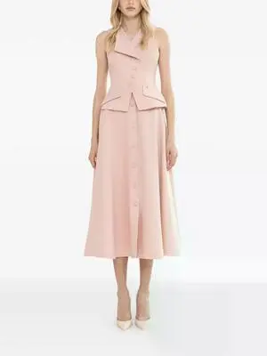 NISSA Button Detailed Tailored Vest - Pink
