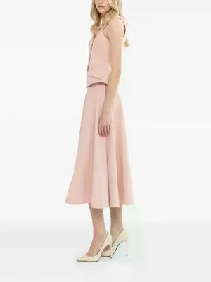 NISSA Button Detailed Tailored Vest - Pink