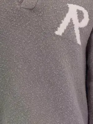 REPRESENT Polo-collar Sweater - Grey