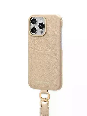 MAISON DE SABRE Sling Leather Iphone 16 Pro Max Phone Case - Neutrals