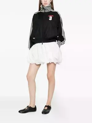 Adidas Striped Zip Knitwear With Stand Collar