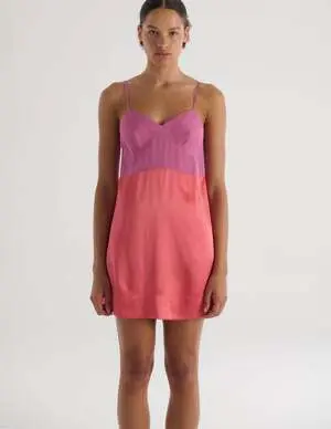 Araks Holly Silk Slip Dress - Blue