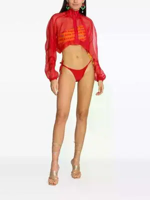 AMIR SLAMA Zip-up Silk Jacket
