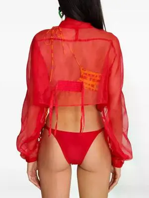 AMIR SLAMA Zip-up Silk Jacket