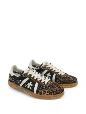 Premiata Animal Print Lace-up Sneakers