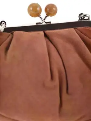 Max Mara Pasticcino Suede Clutch Bag