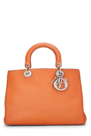 Dior Calfskin Diorissimo Medium - Orange