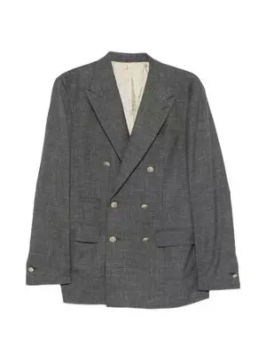 Eleventy Double Breasted Jacket - Grey
