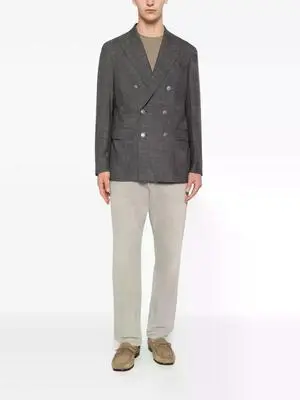 Eleventy Double Breasted Jacket - Grey