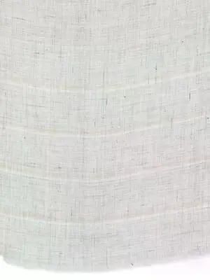 Eleventy Striped-pattern Linen Scarf