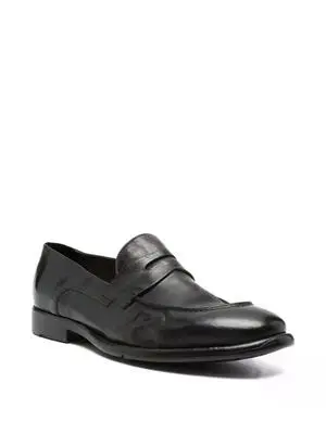 Eleventy Penny-slot Leather Loafers
