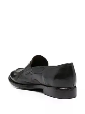 Eleventy Penny-slot Leather Loafers