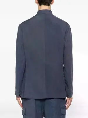 Eleventy Single-breasted Jacket - Blue