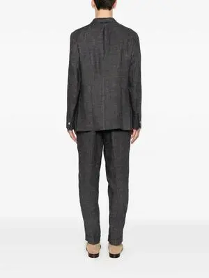 Eleventy Buttoned Soft Suit - Grey
