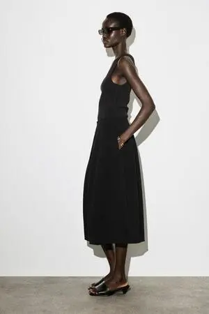 Cos Sculptural Jersey Midi Skirt