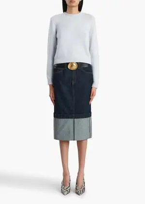 Khaite Leta Cashmere Sweater - Ice Blue
