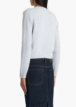 Khaite Leta Cashmere Sweater - Ice Blue