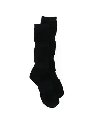 Issey Miyake Ribbed Socks - Black