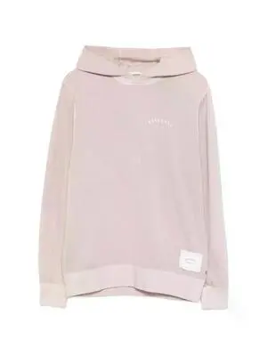 Eleventy Crew-neck Hoodie - Pink