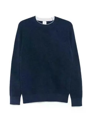 Eleventy Round-neck Sweater - Blue