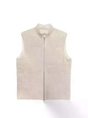 Eleventy Reversible Zip Waistcoat - Neutrals