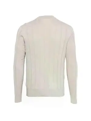 Eleventy Ribbed Round-neck Sweater