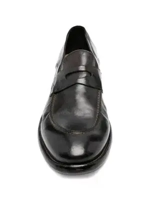 Eleventy Penny-slot Leather Loafers
