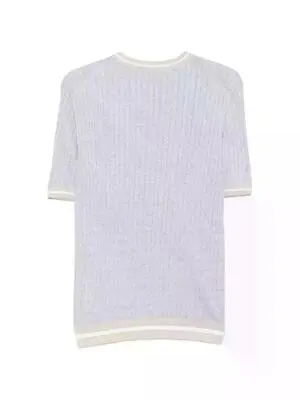 Eleventy Round-neck Ribbed T-shirt