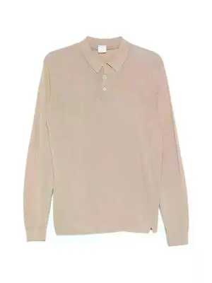 Eleventy Buttoned Polo Shirt - Neutrals