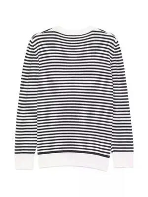Eleventy Striped Round Neck Sweater