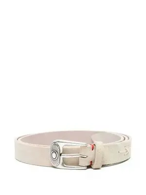 Eleventy Stitched Leather Belt - Neutrals