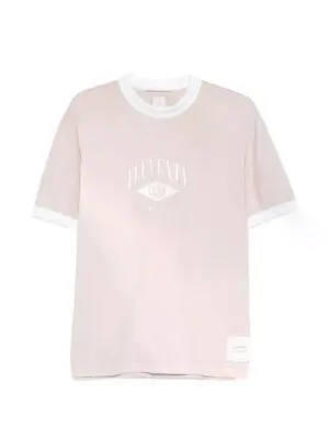 Eleventy Ringer Graphic T-shirt - Neutrals
