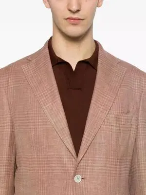 Eleventy Single-breasted Check Blazer