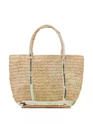 Vanessa Bruno Sequin-embellished Raffia Tote Bag