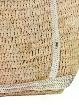 Vanessa Bruno Sequin-embellished Raffia Tote Bag