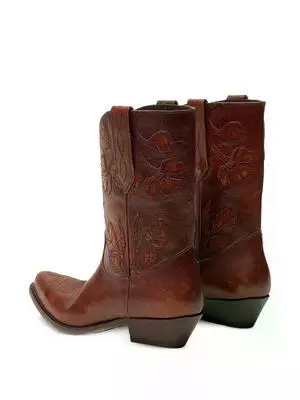 GOLDEN GOOSE Floral Wish Star Low Boots