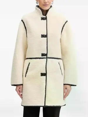 MORGAN Button Trim Coat - Neutrals