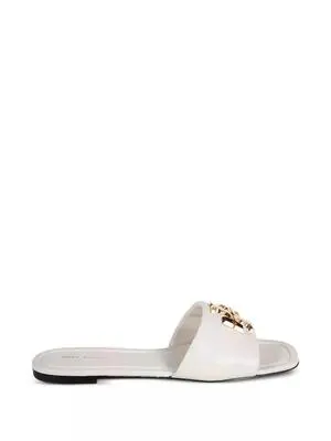 Tory Burch Eleanor Logo-plaque Sandals - Neutrals