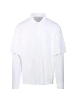 DARKPARK Layered Polo Shirt - White