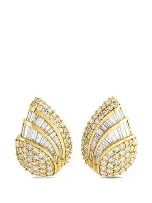 LB EXCLUSIVE Yellow Diamond Clip-on Earrings - Gold