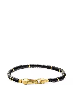 NIALAYA JEWELRY Heishi Beaded Bracelet - Gold