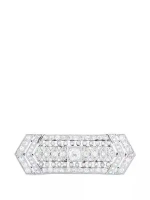LB EXCLUSIVE Diamond French Brooch - Silver