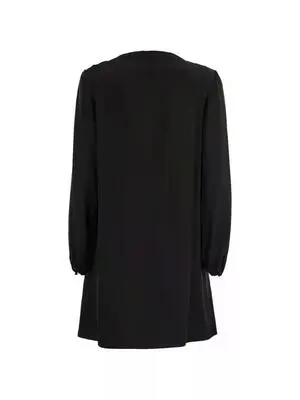 Max Mara Puff-sleeve Mini Dress - Black