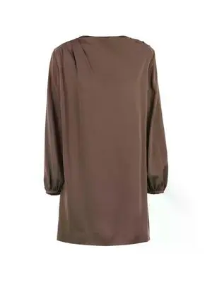Max Mara Long-sleeve Mini Dress - Brown